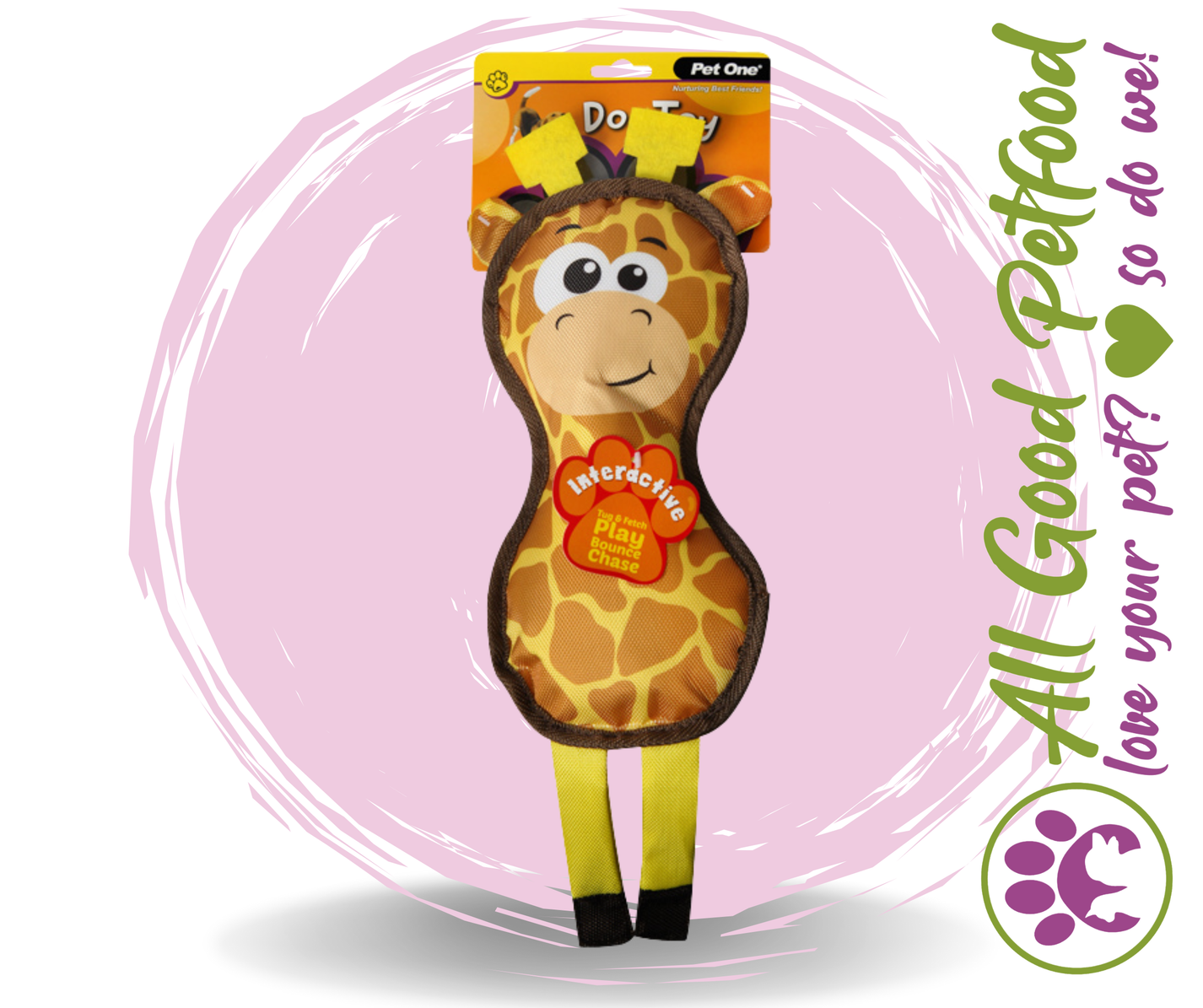 Dog Toy Giraffe With Squeaker – All Good Petfood