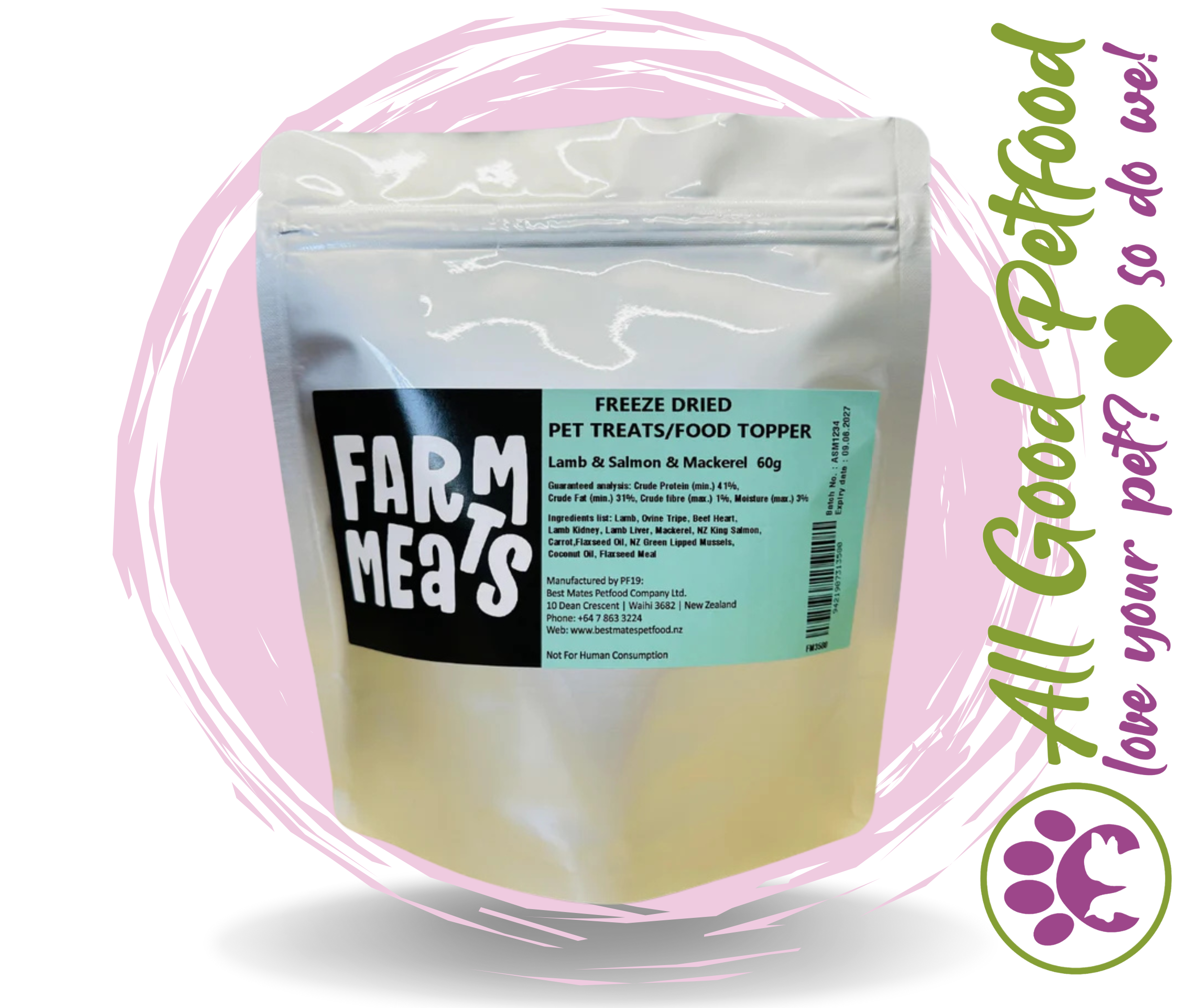 Freeze Dried Food Toppers 60g – All Good Petfood