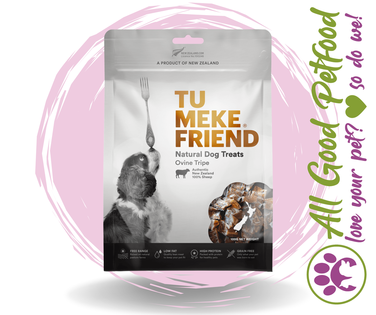 Tu Meke Ovine Tripe 100g – All Good Petfood